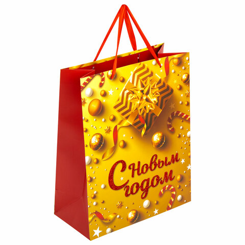 Подарочные новогодние пакеты ЗОЛОТАЯ СКАЗКА